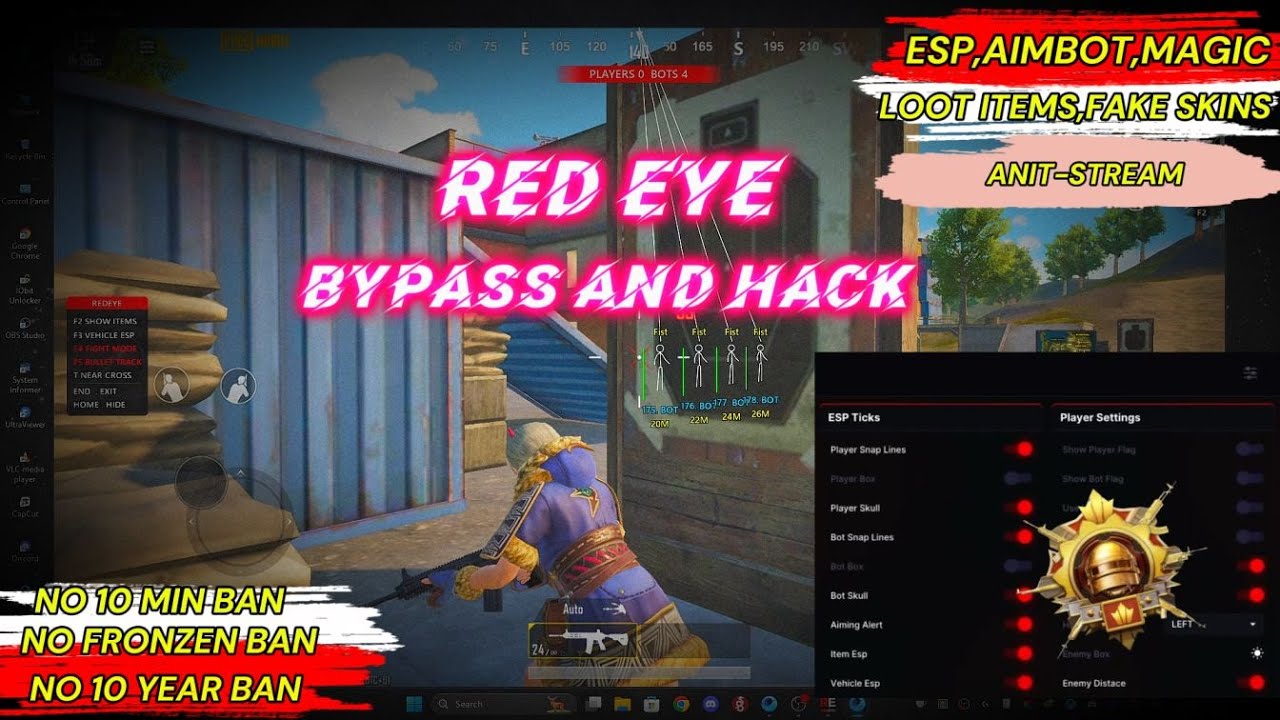Step-by-Step Guide to #redeye Hack in PUBG 3.5 | Magic Bullet & ESP #gameloop #bypass #tutorial ...