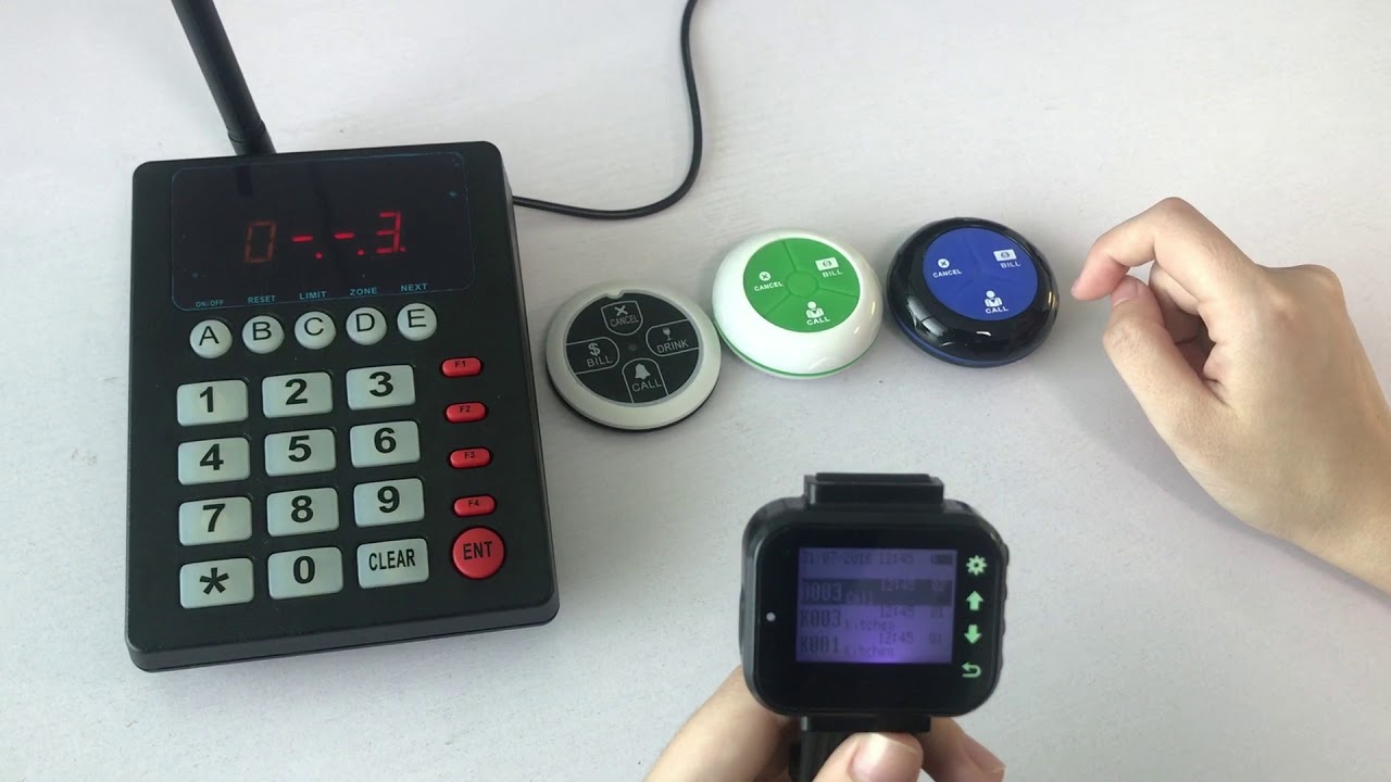 Kitchen call waiter system K-999+K 300PLUS+BUTTON K001 0001 - YouTube