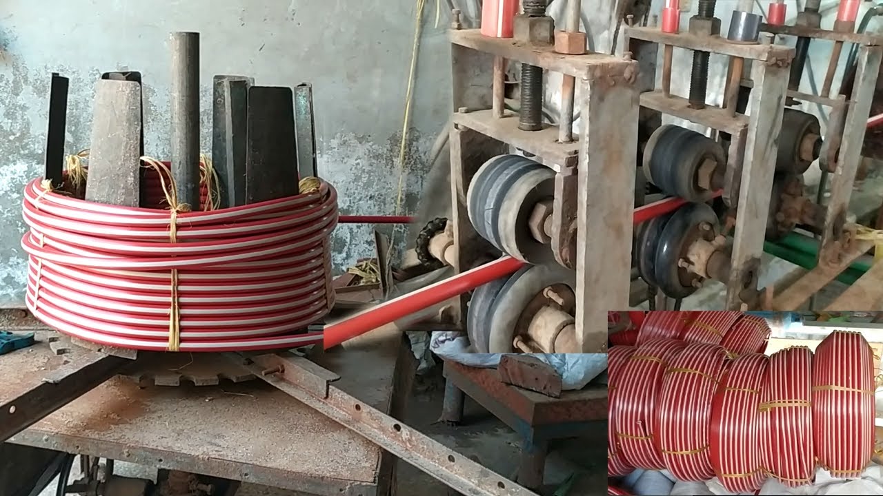 Electric Pipe Manufacturing Process in a Small Factory | PVC Pipe ...