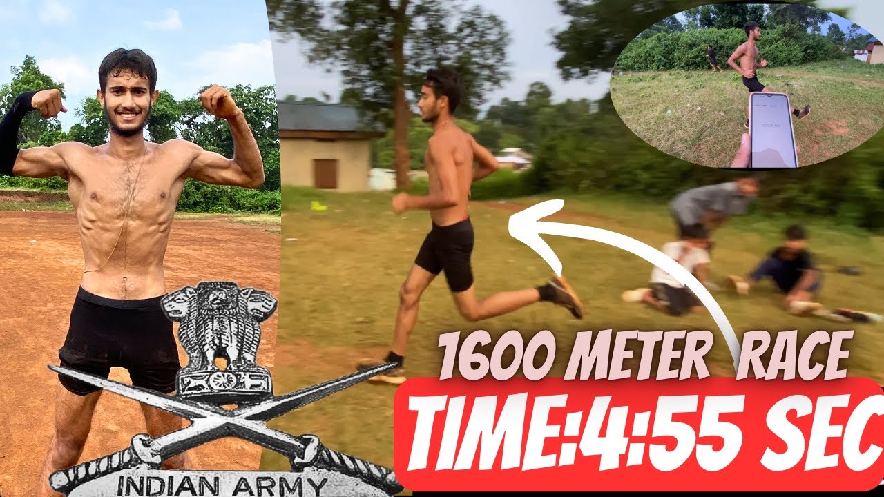 1600 METER TIME CHECK 🕰️|4:55 🔥⚔️|Agniveer physical tayari ⚔️⚔️🇮🇳|1600 ...