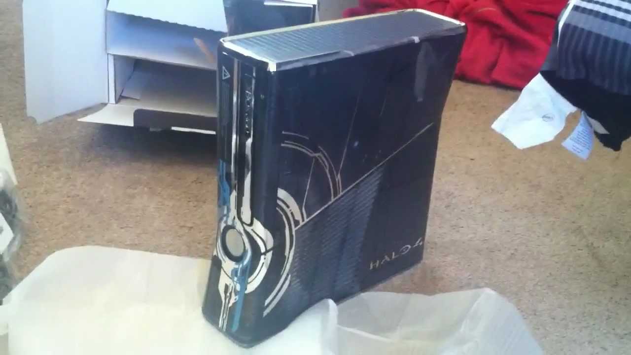 Limited Edition Halo 4 Xbox 360 Console Unboxing - YouTube