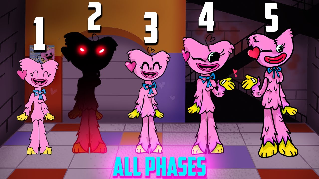 Kissy Missy ALL PHASES (1-5 phases) Friday Night Funkin` - YouTube
