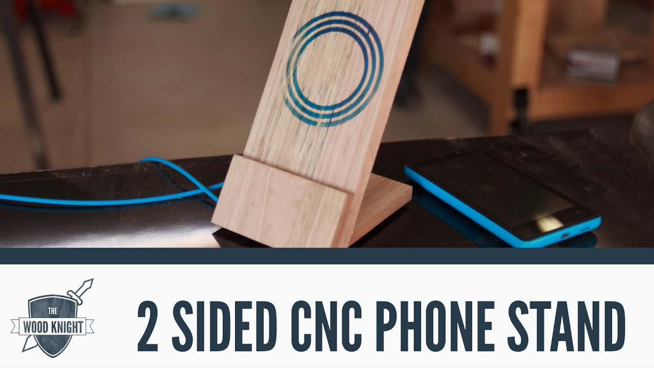 CNC: 2-sided machining to make a wireless phone charger/stand - 061 ...