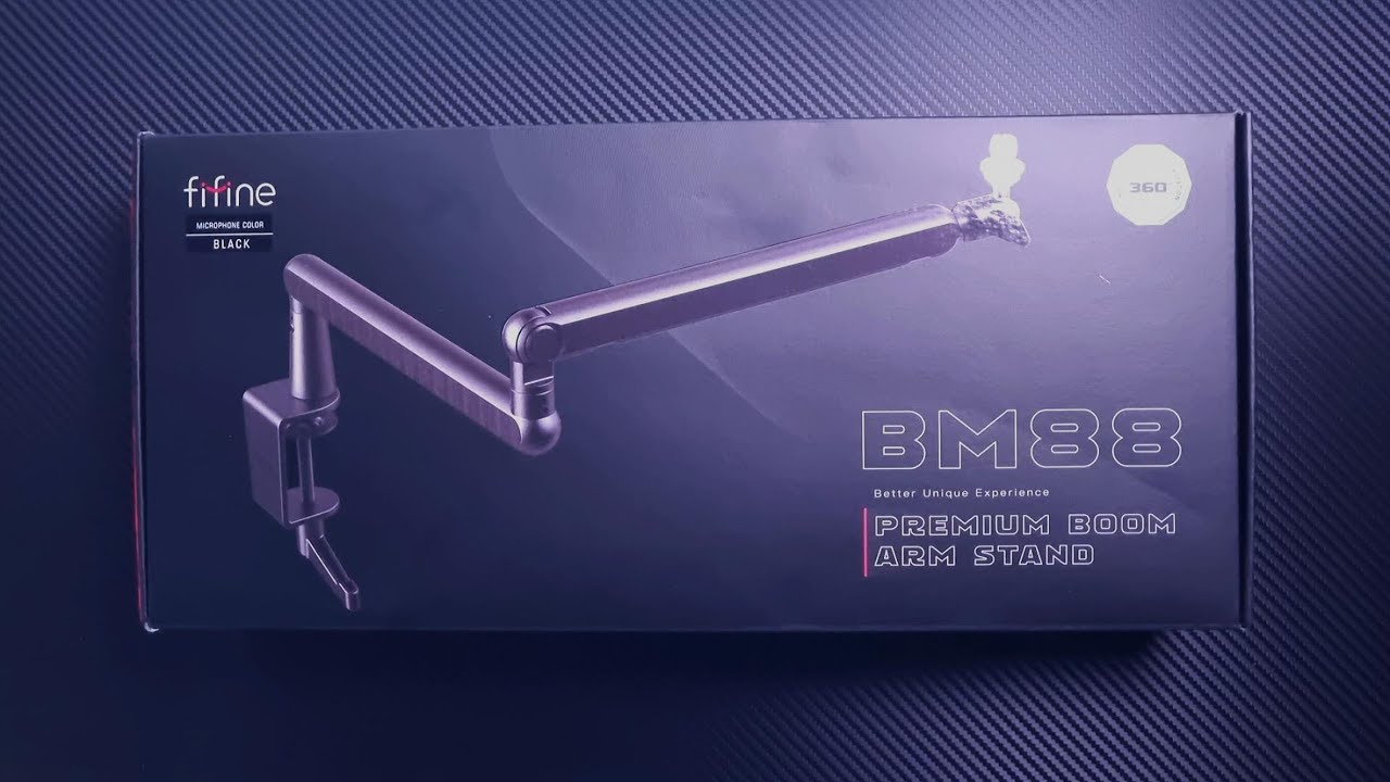 Unboxing the Fifine BM88 Low Profile Boom Arm - YouTube
