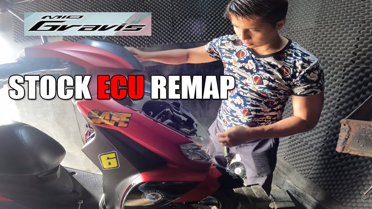Yamaha Mio Gravis Stock ECU Remap by Heranah Moto - YouTube