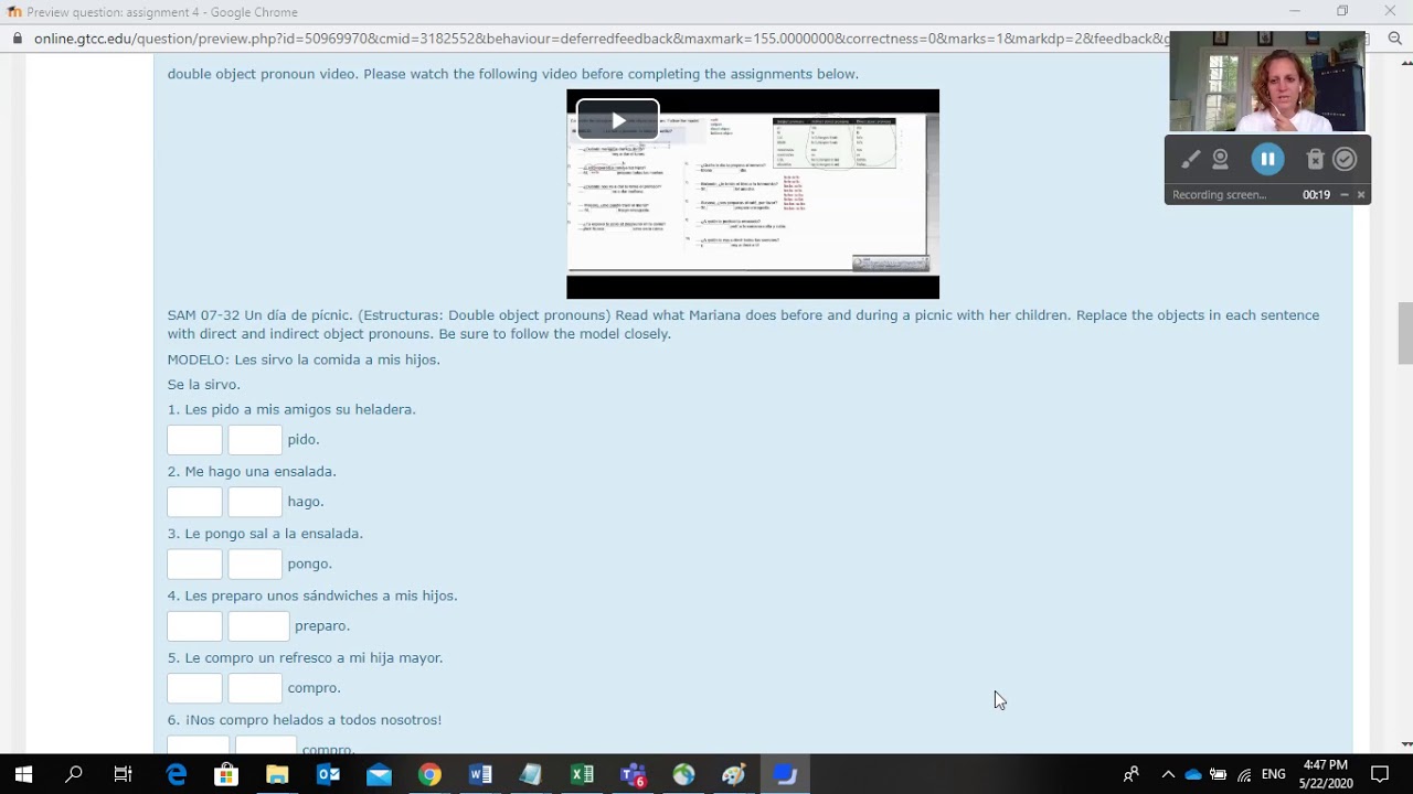 how to complete SAM 07 32 - YouTube