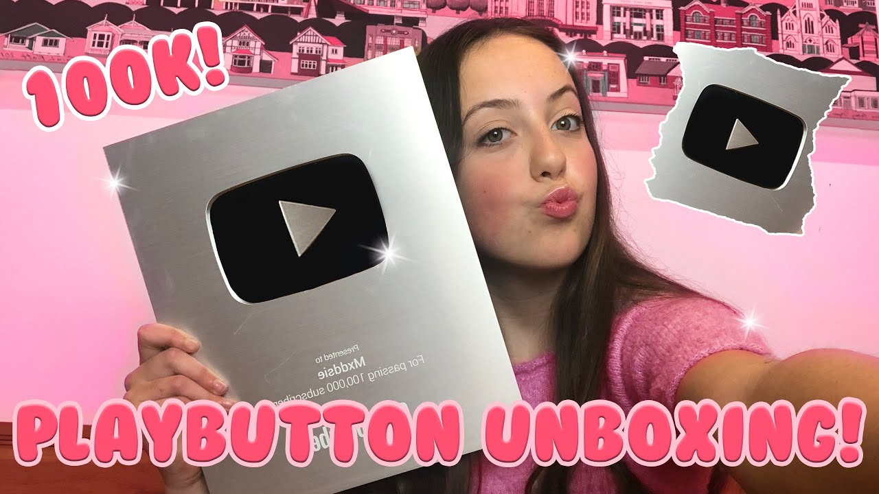100K youtube play button UNBOXING! (youtube creator award) || mxddsie ...