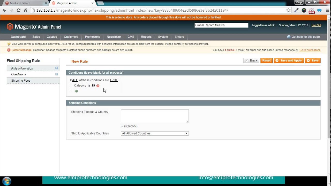 Emipro Flexi Shipping Fees - Magento Extension - YouTube