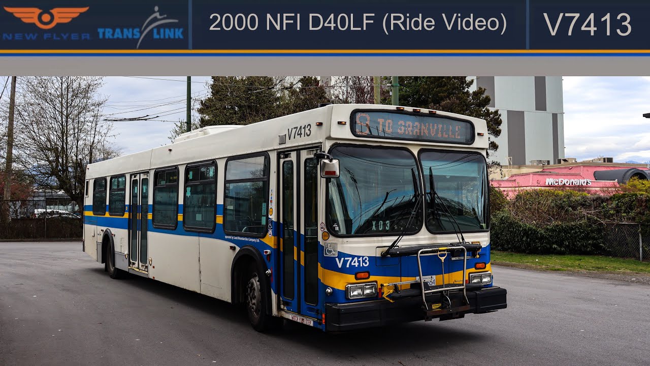 TransLink 2000 NFI D40LF /7413/ route 9 (Ride Video) - YouTube