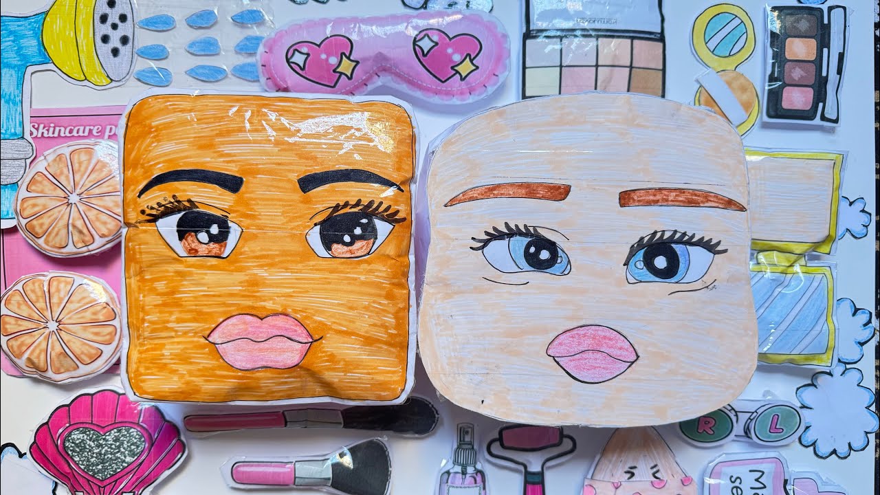 ️ Paper Diy ️ Roblox Baddie Skincare 💖ASMR 💖 Blind Bag Paper 💅🏻PAPER ...