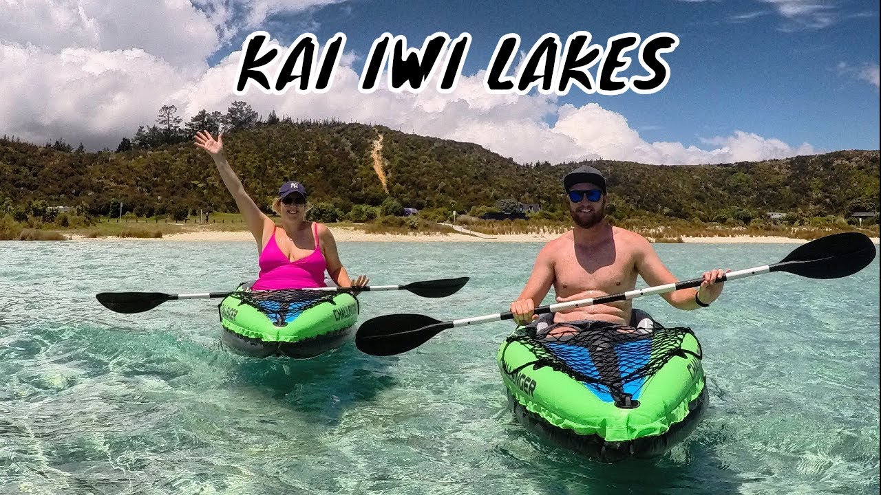 KAI IWI LAKES TESTING the INTEX CHALLENGER K1 KAYAK - YouTube