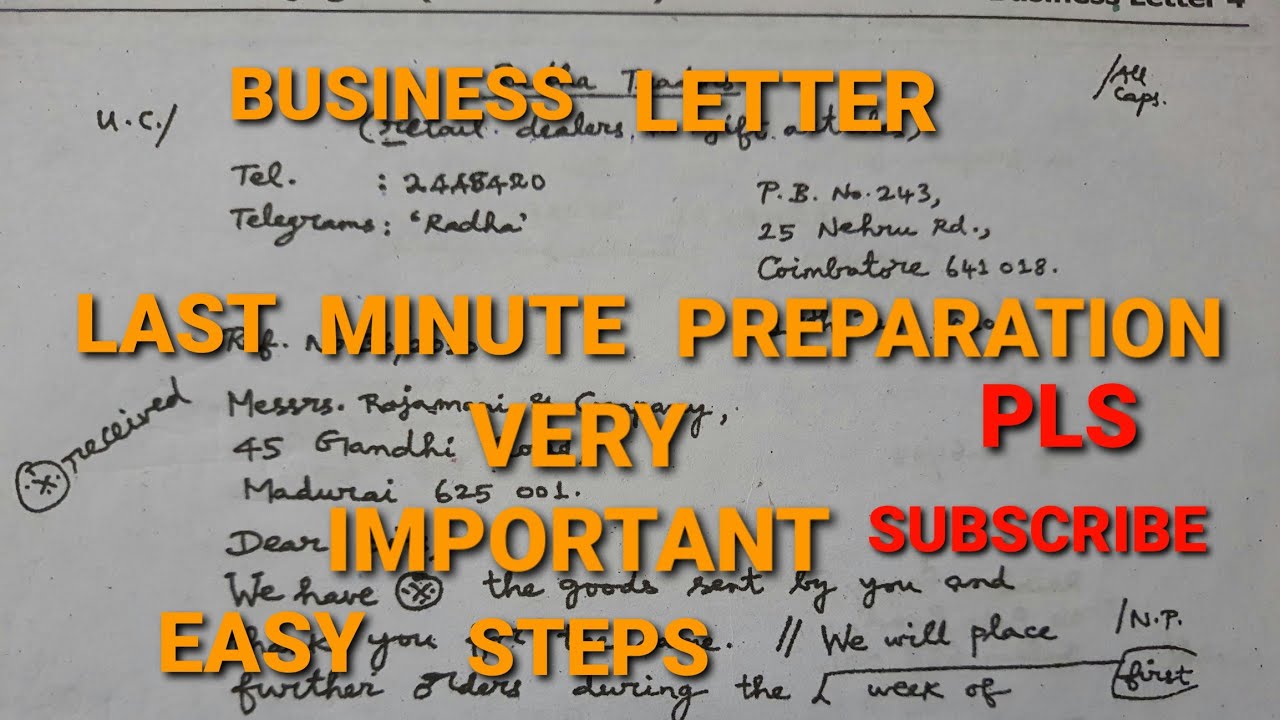 TYPING BUSINESS LETTER PAPER 2 VERY EASY STEPS ...