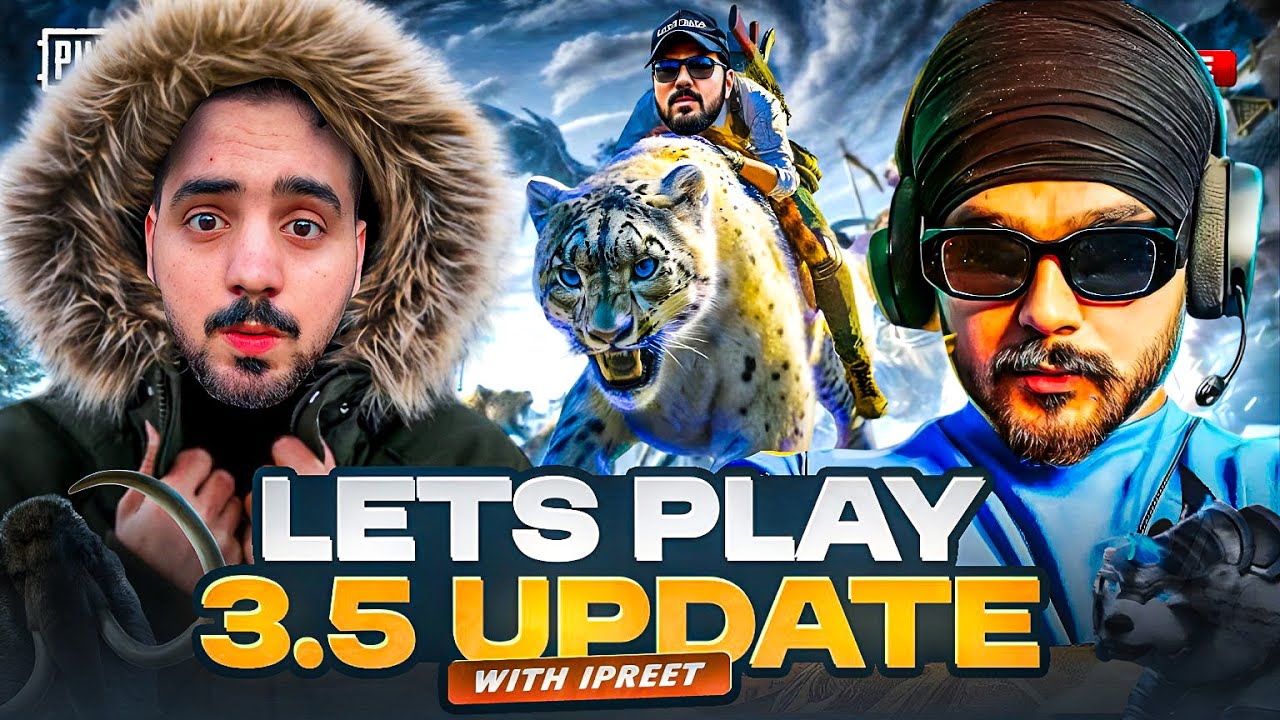 PLAYING NEW BARAF WALI UPDATE 3.5 WITH IPREET YT| PUBG mobile Why jutt ...