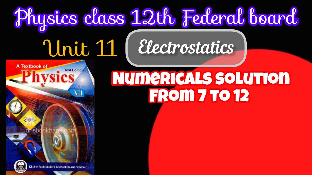 Physics class 12th unit 11 Numericals solution•Fsc part 2 Physics ...