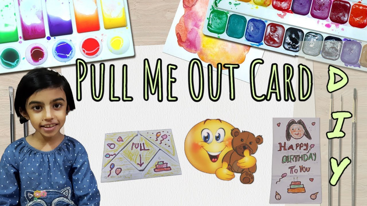 DIY - SURPRISE MESSAGE CARD | Pull Me Out Card | Pull Tab Origami Card ...