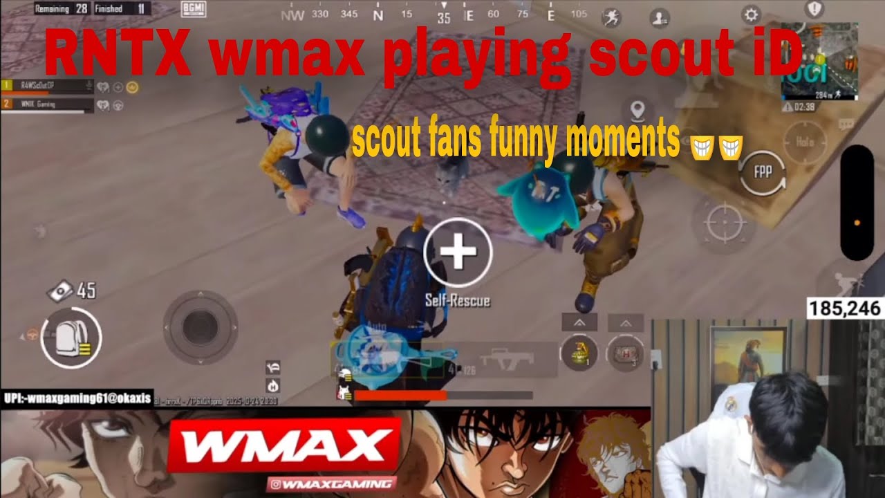 Scout fans meet RNTX wmax [ wmax playing scout iD] fans reaction very ...