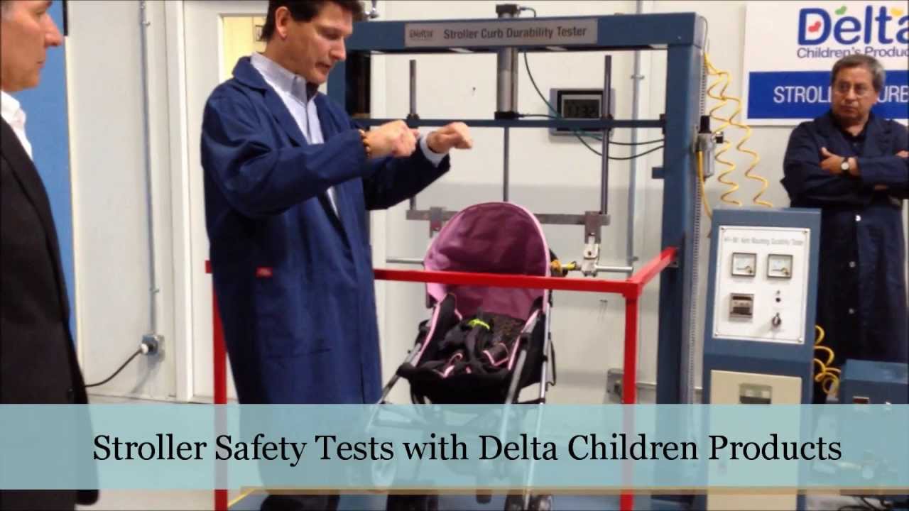 Stroller Safety Tests with Delta Children Products - YouTube