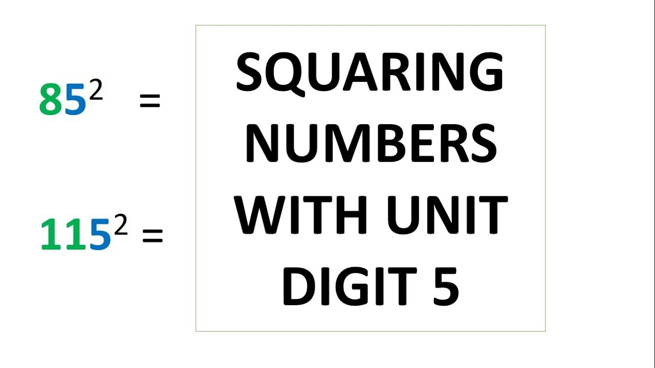 GRE Math Tricks: Shortcut for squaring numbers ending in 5 | GRE Prep ...