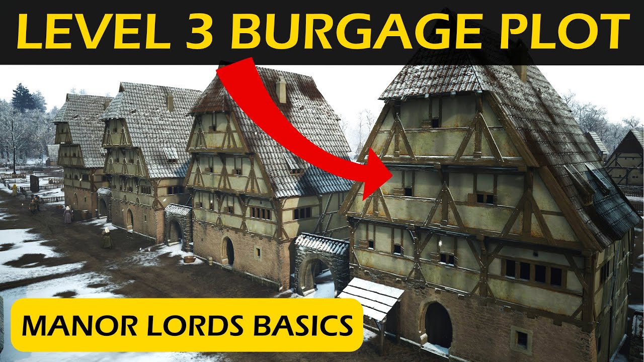 BEST Beginner's Guide to Burgage Plots - Manor Lords Basics - YouTube