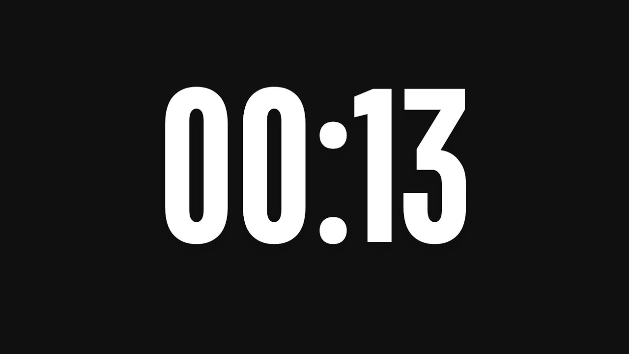 13 Seconds Timer & Alarm - Countdown - Full HD - YouTube