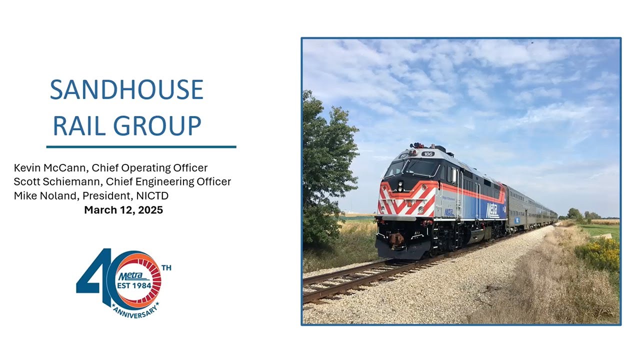 Sandhouse Rail Group: The Chicago Region and Beyond 2025 Commuter ...