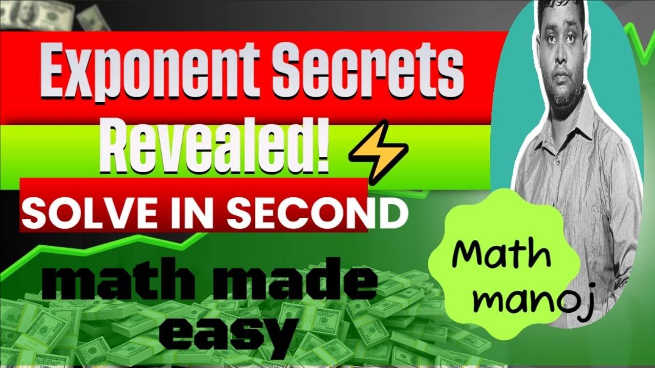 Exponent का Power Play | Law of Exponents Explained in Easy Way - YouTube