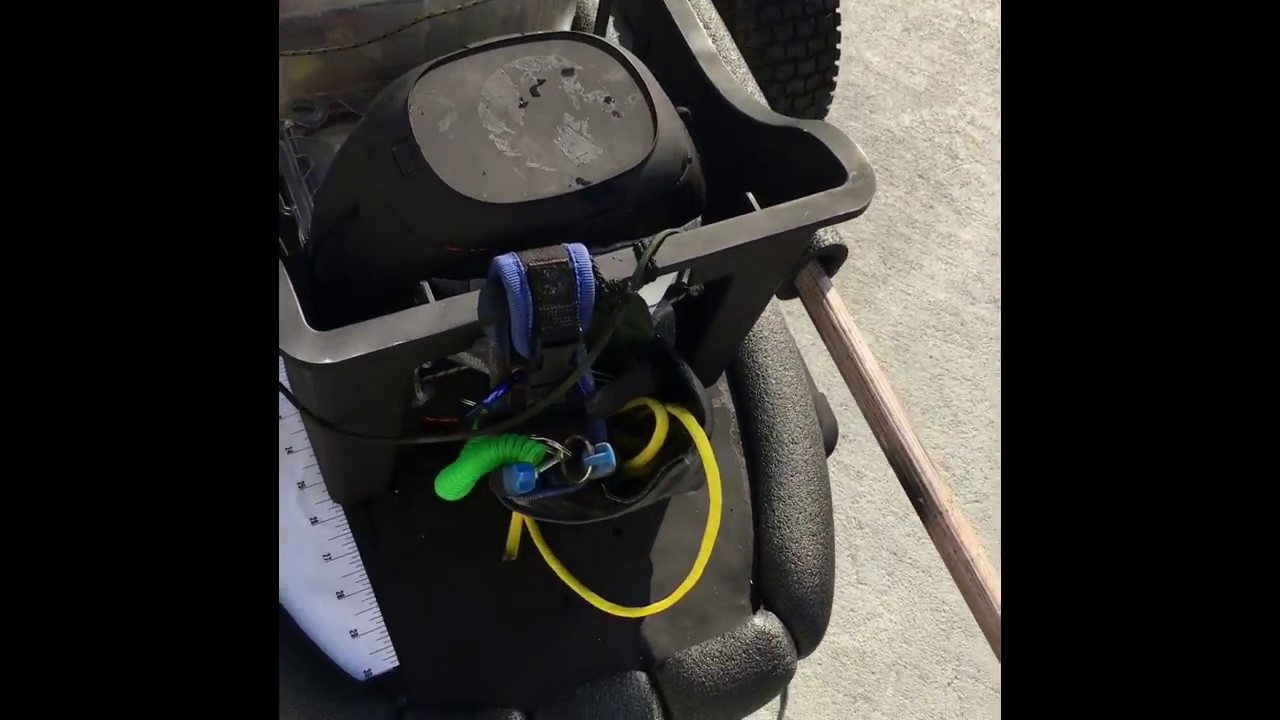 Wade fishing caddy - YouTube