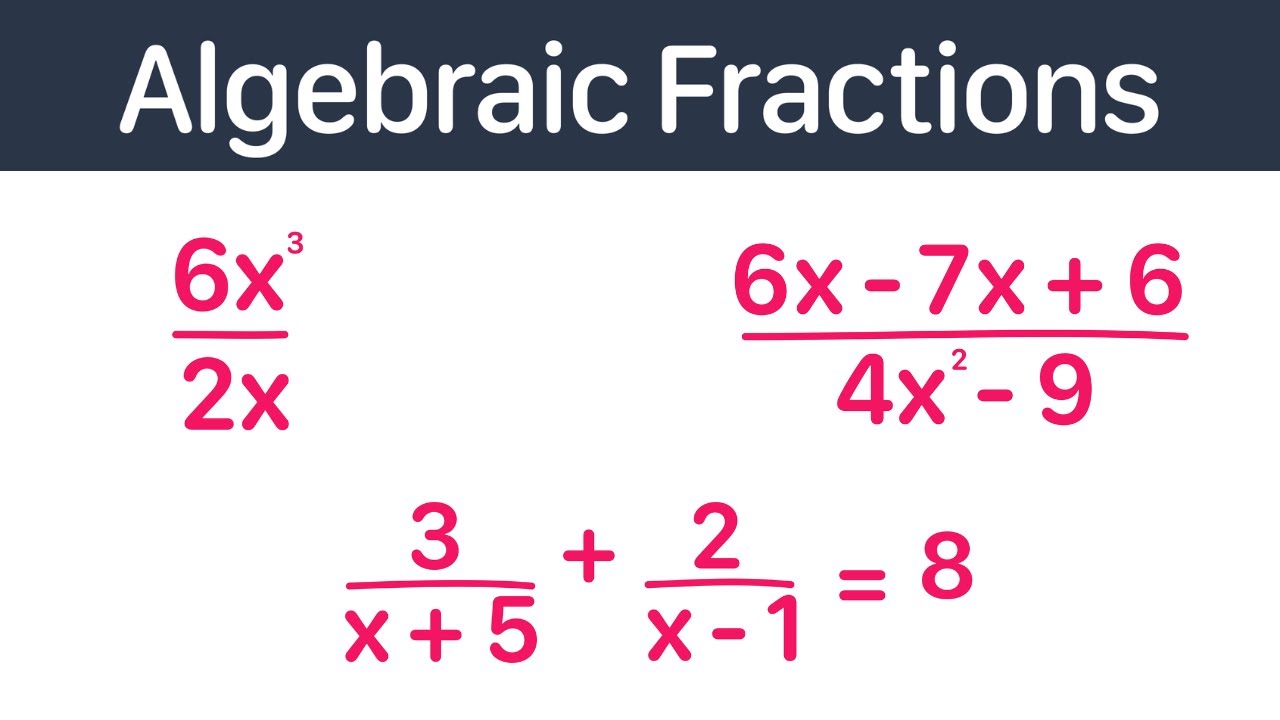 Algebraic Fractions | GCSE Maths - YouTube