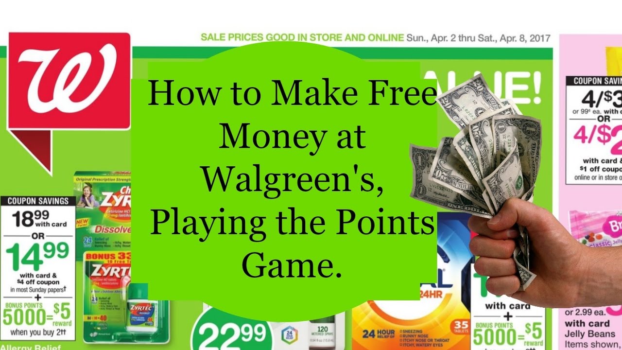 How to Make Free Money at Walgreen's, Playing the Points Game. - YouTube