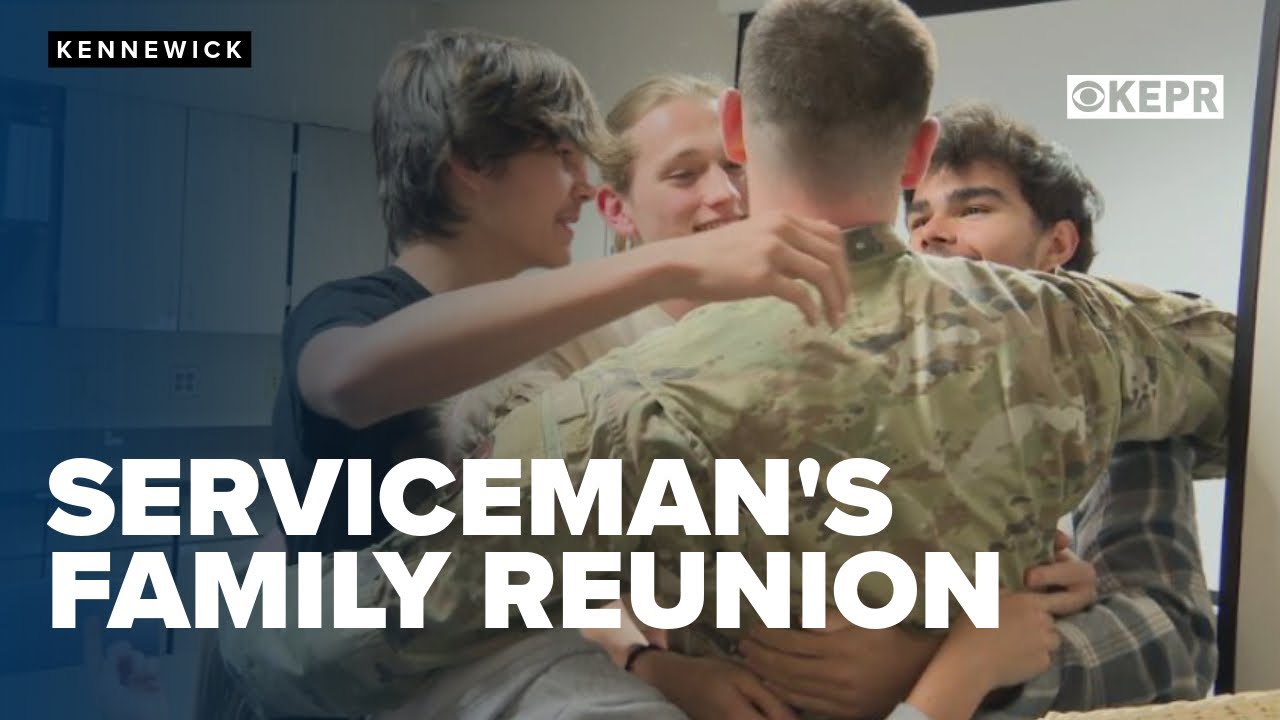 Deployed serviceman returns home, reunites with family at local high ...