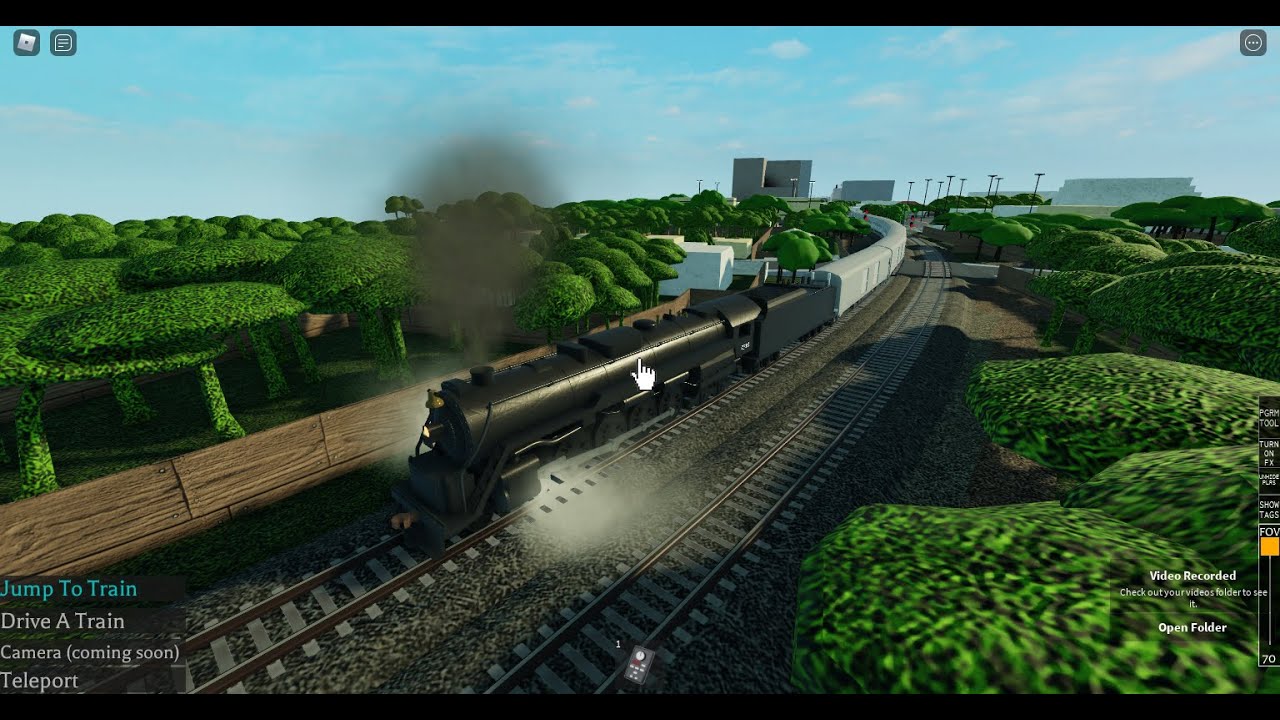 Roblox Steam train (HIT CAR AT END) (Read DESC) - YouTube