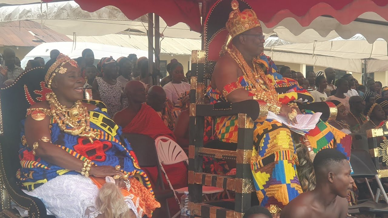 Coronation and durbar @ Gomoa Ekwamkrom Akwambo festival 2024 - YouTube