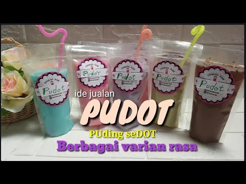 ide jualan PUDOT puding sedot laris banget.. - YouTube