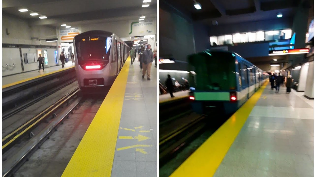 THE METRO STM RIDE AZUR AND MR 73 LINE YELLOW AND GREEN Longueuil ...