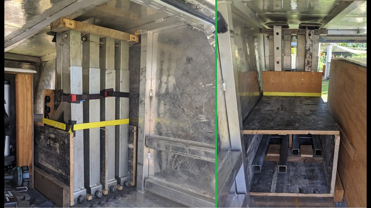 DIY wind off canopy legs - transport crate - YouTube