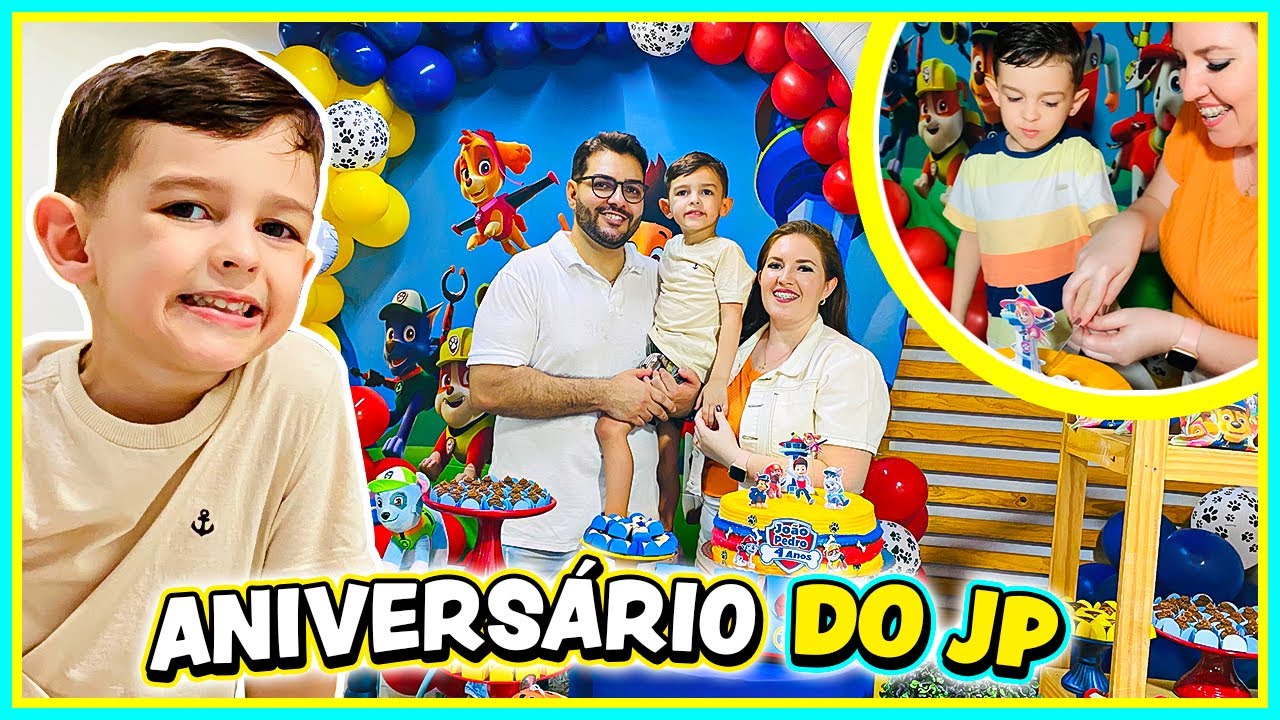Festa de Aniversário do João Pedro | Desafio e Brincadeiras - Crescendo com JP - YouTube