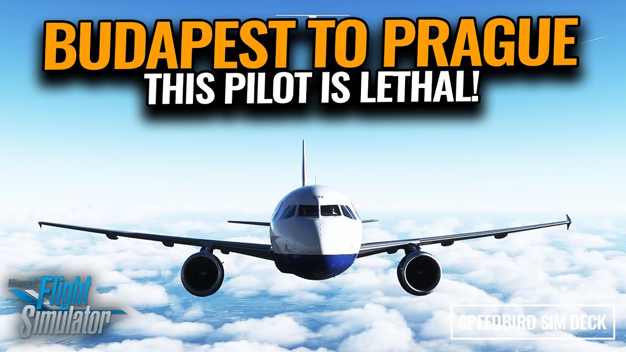 MSFS2020 | Budapest to Prague | Is this the the most lethal pilot EVER? Don't watch this landing ...