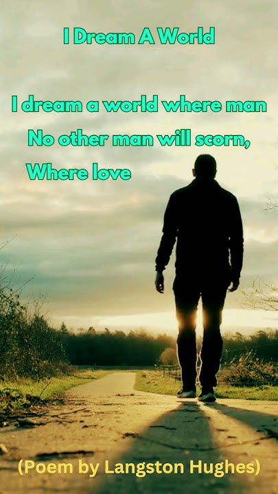 Famous poems | i dream a world | langston hughes #poems #langstonhughes ...