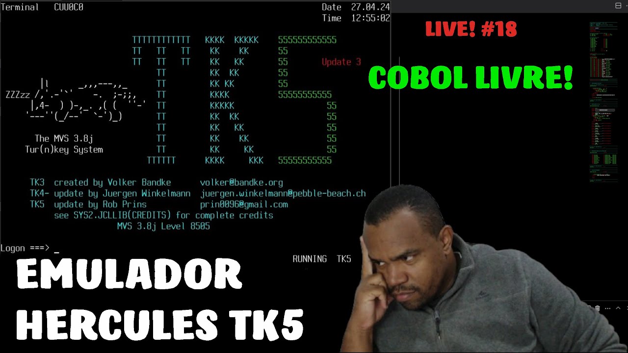🖥️ COBOL Livre [Hercules TK5] #18 | Explorando o Hercules TK5 + Criação ...