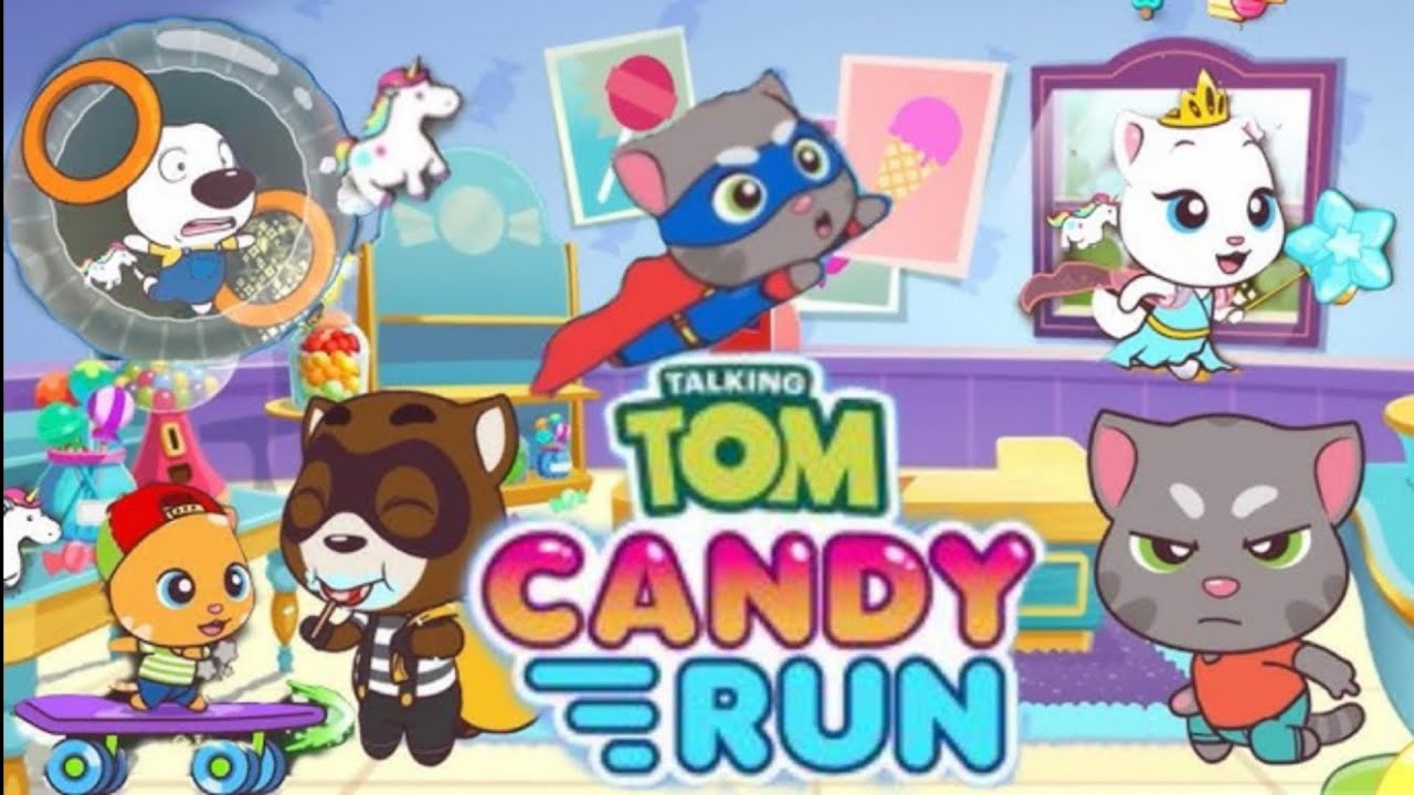 🎯🚩 TALKING TOM CANDY RUN🐱🔥 | TALKING TOM | KIDS GAMEPLAY | CARTOON ...