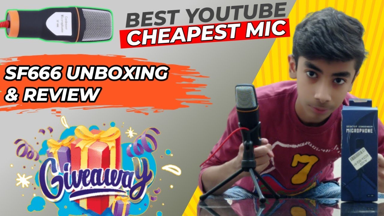 SF-666 Condenser Microphone Unboxing And Review | Best Cheapest Mic For ...