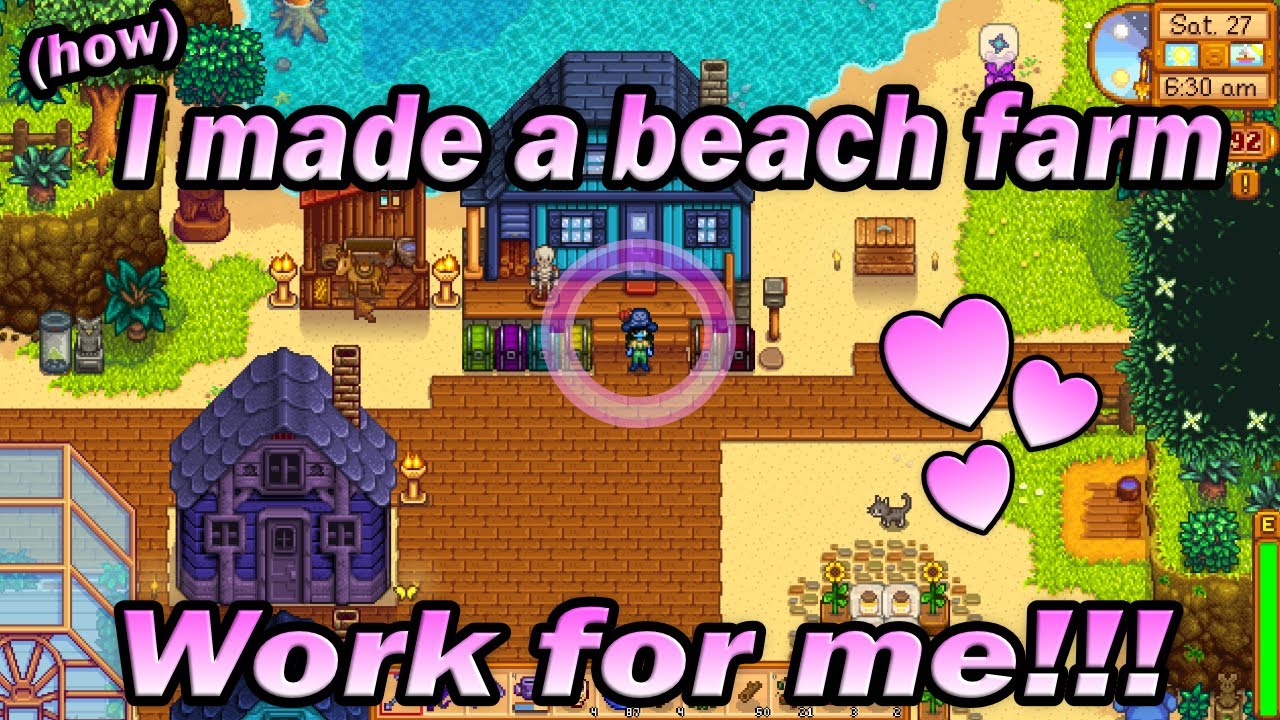 I Made a Stardew Beach Farm Work for me - YouTube