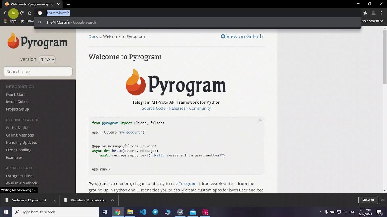 قسمت صفرم آموزش پایروگرام - pyrogram - YouTube