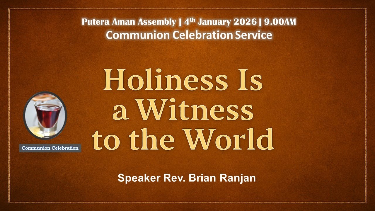 Holiness is a Witness to the World | Rev Brian Ranjan | 4th January ...
