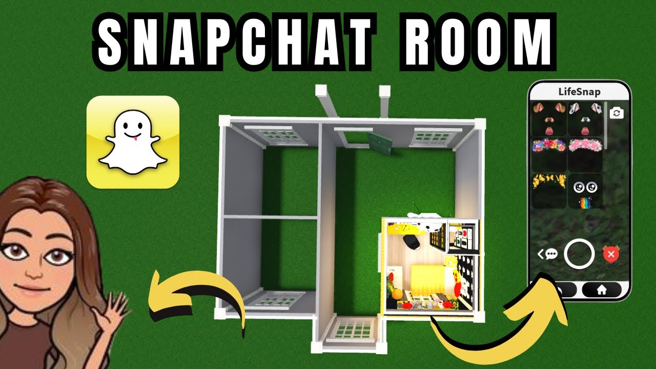 Building a SNAPCHAT ROOM in my SOCIAL MEDIA Bloxburg house 👻 - YouTube