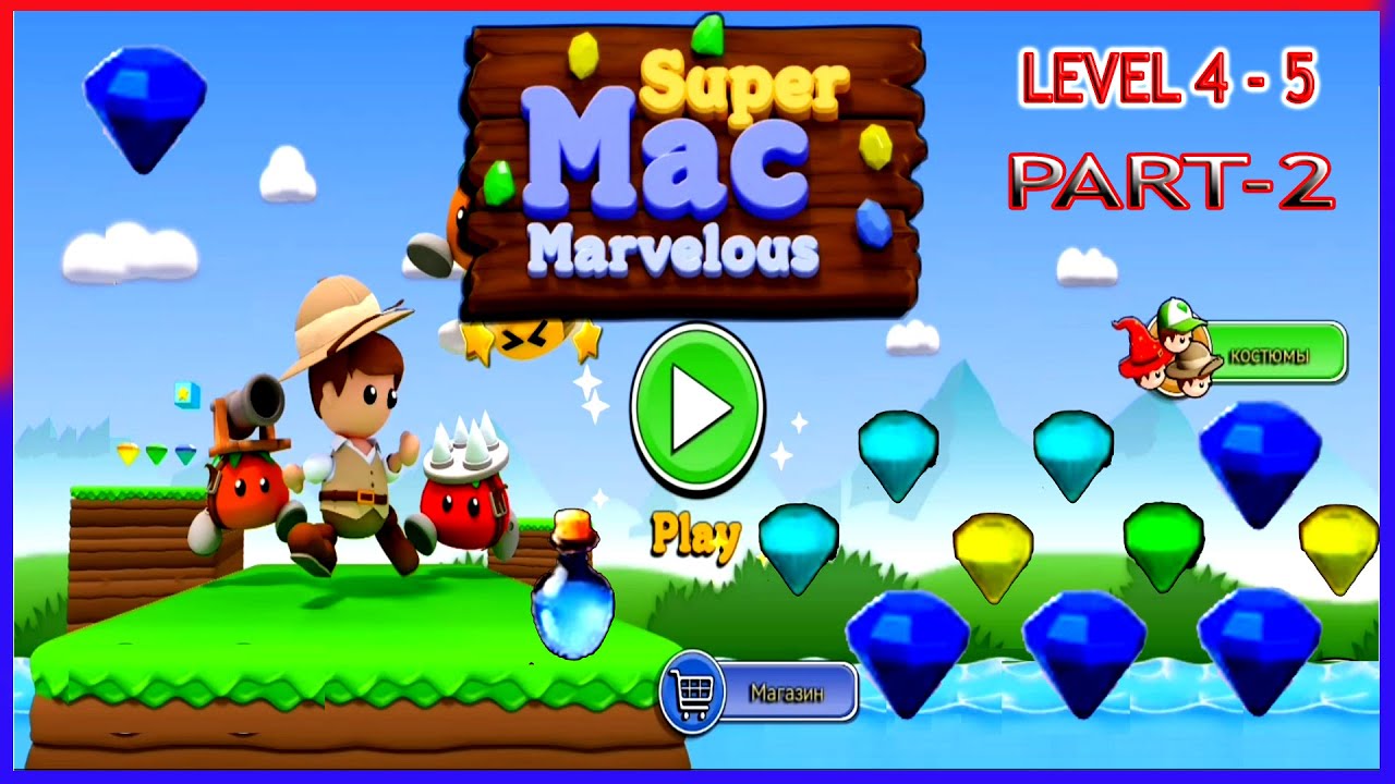Super Mac Marvelous | World Winter Complete Level - 4 to 5 Part 2 - YouTube