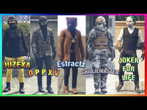 5 GTA YouTuber Outfits To Make #4 (Joker For Life, O P P X V, Juzexa ...