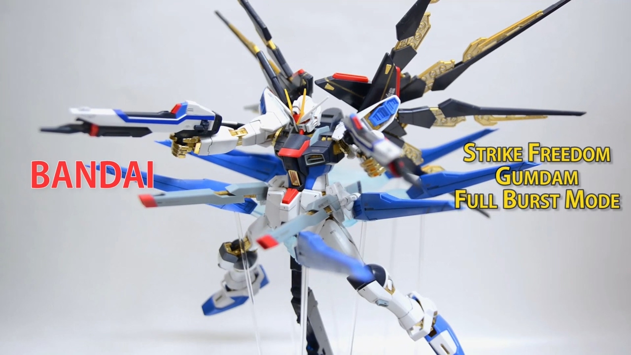 [3D SPIN] MG 1/100 스트라이크 프리덤 건담 풀 버스트 모드 / STRIKE FREEDOM GUNDAM FULL ...