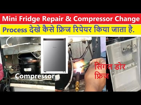 Mini Fridge Repair & Compressor Change Process | Fridge Repair Class ...