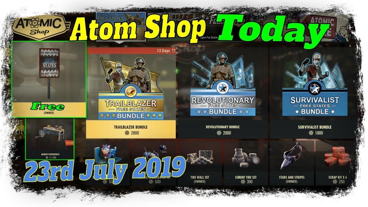 Fallout 76 Atom Shop - Free States bundles are Overpriced but Cool ...
